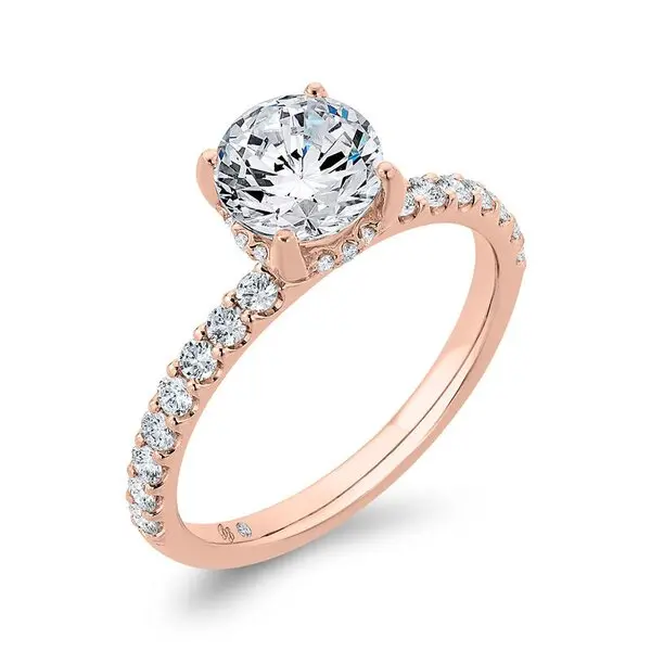 BELLA PONTE 14k Rose Gold Engagement Ring Setting - Rg