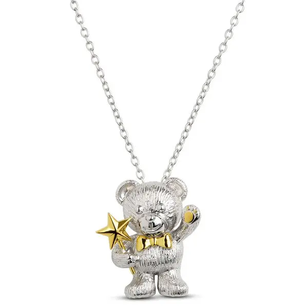 Benbridge 2025 Benny Bear With Wand Necklace - Mixed Metals