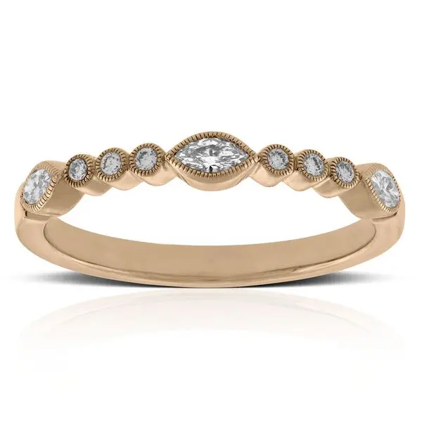Benbridge 14k Rose Gold Diamond Band - Rg
