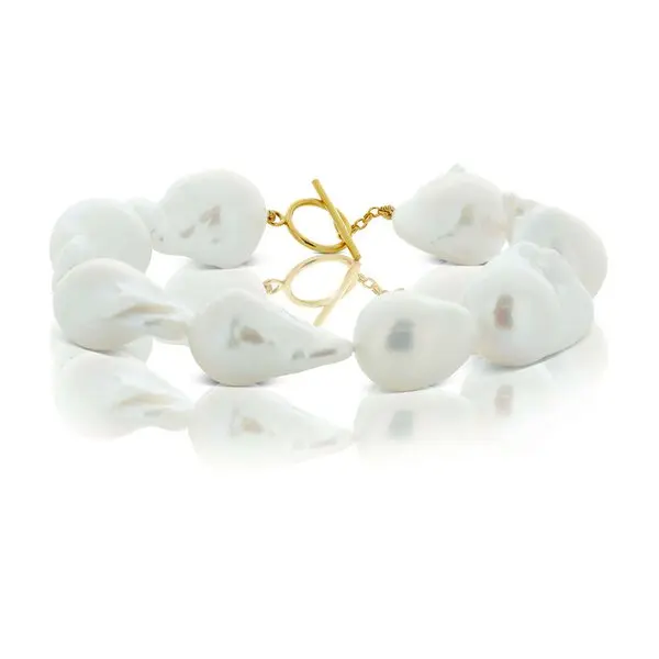 Benbridge Baroque Freshwater Cultured Pearl Strand Bracelet - White