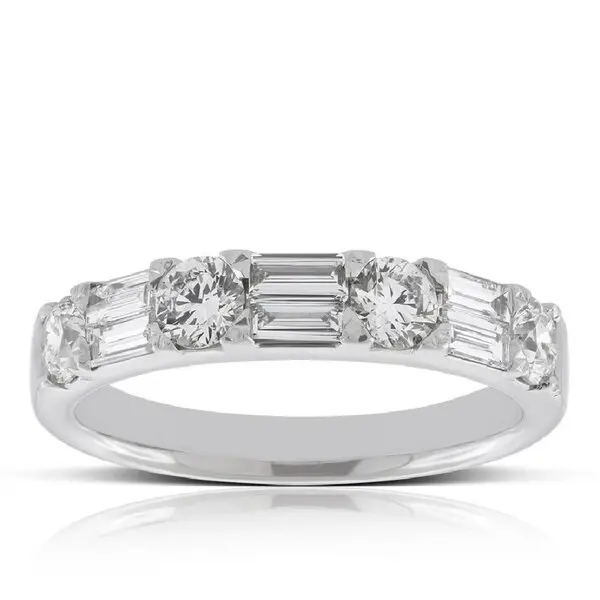 Benbridge 14k White Gold Diamond Wedding Band - Wg