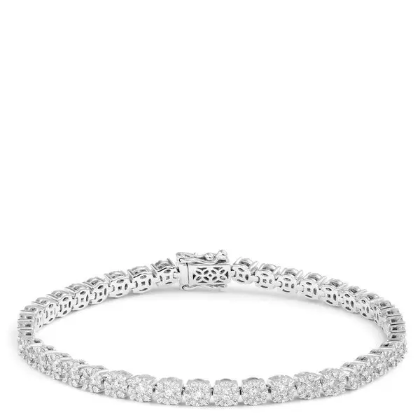 Benbridge Diamond Halo Bracelet 14k, 3 Ctw - Wg