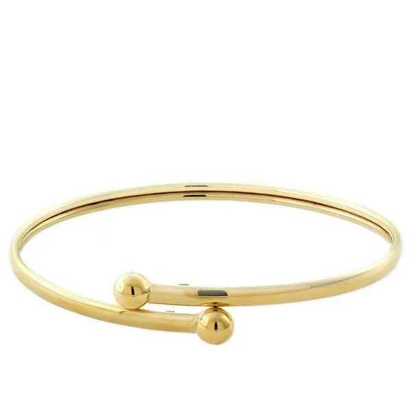 TOSCANO 14k Yellow Gold Bypass Bangle - Yg