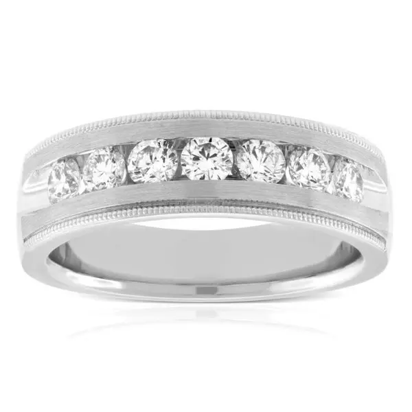 Benbridge Diamond Wedding Band In 14k White Gold - Wg