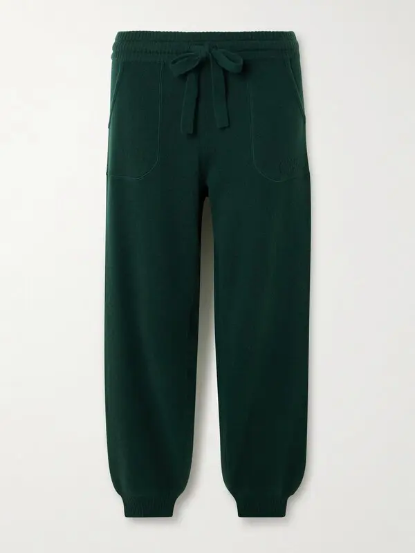 ERES Colorama Maille Star Wool And Cashmere-blend Tapered Track Pants - Green