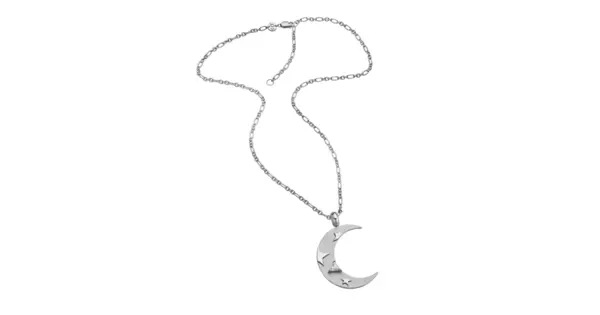 Jennifer Zeuner Jewelry Margo Crescent Pendant Necklace - One-color