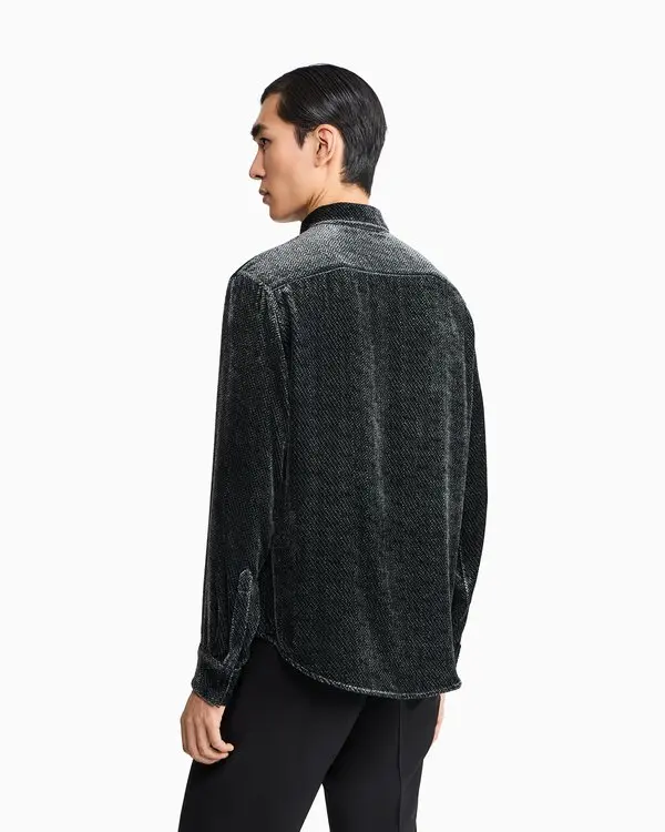 Giorgio Armani Devorè Velvet Shirt