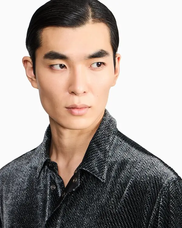Giorgio Armani Devorè Velvet Shirt