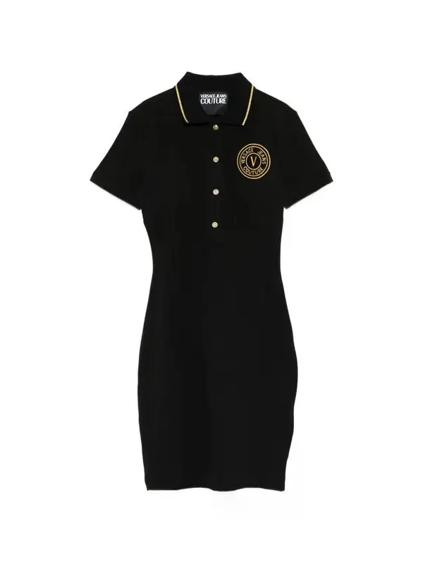 Versace Button Logo Mini Dress