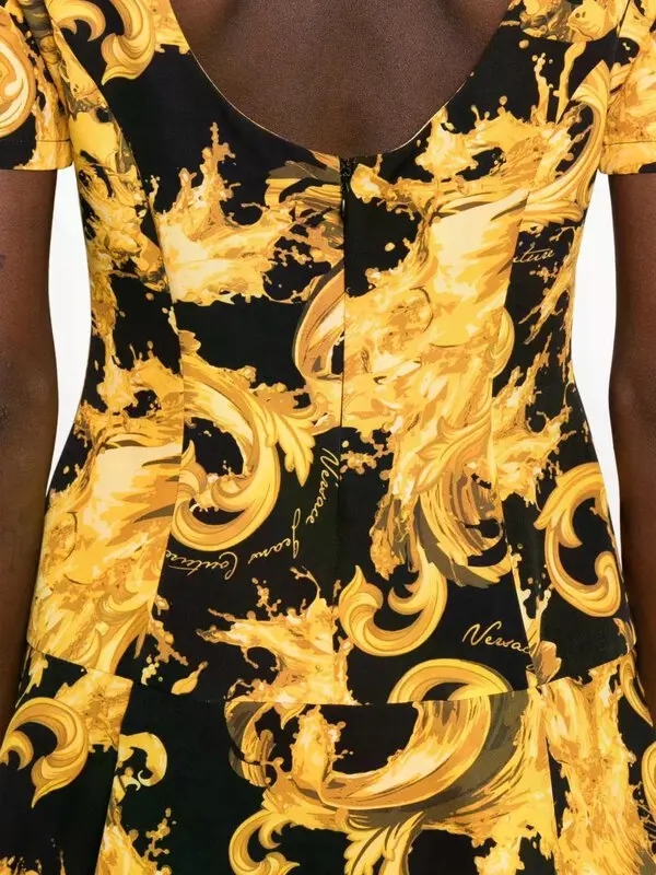 Versace Baroque Print Mini Dress
