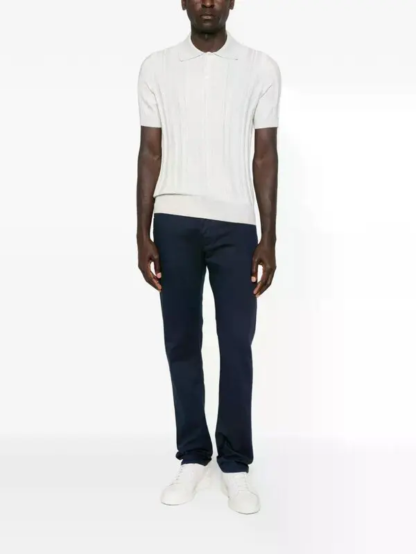 Jacob Cohen Logo-button Straight-leg Jeans - Blue