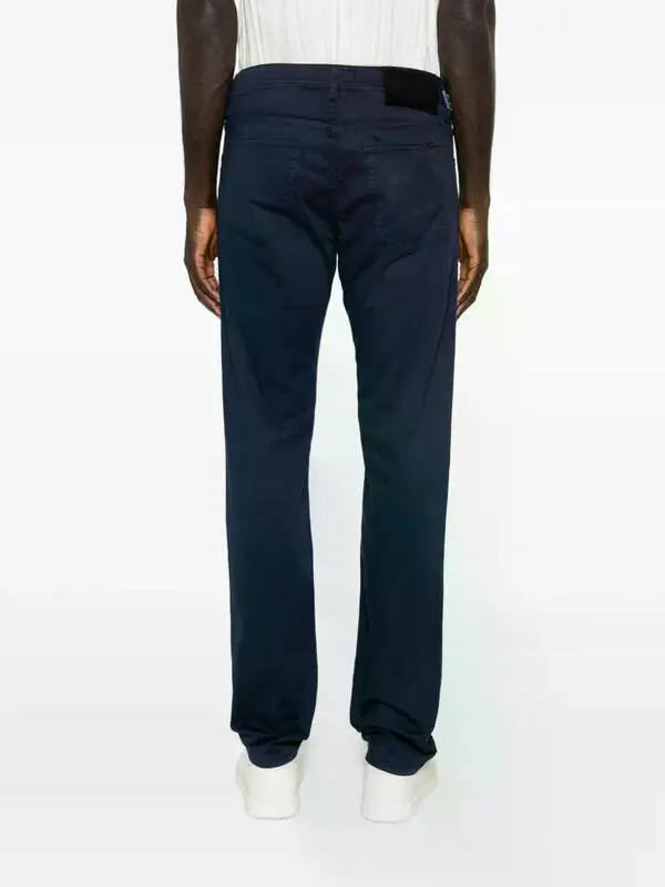 Jacob Cohen Logo-button Straight-leg Jeans - Blue