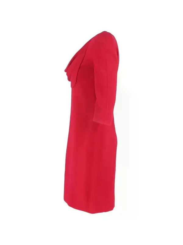 Alexander McQueen Cowl-neck Wool Dress