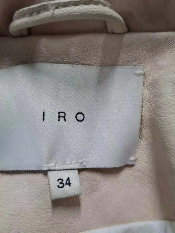 IRO PARIS Zipped Leather Biker Jacket
