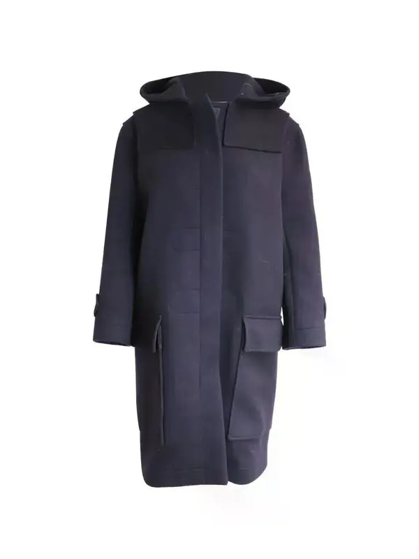 Celine Single-breasted Hooded Coat