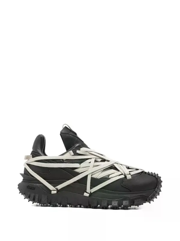 Moncler Rick Owens Trailgrip Megalace Laced Sneakers