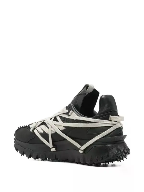 Moncler Rick Owens Trailgrip Megalace Laced Sneakers