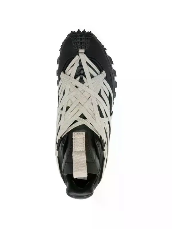 Moncler Rick Owens Trailgrip Megalace Laced Sneakers