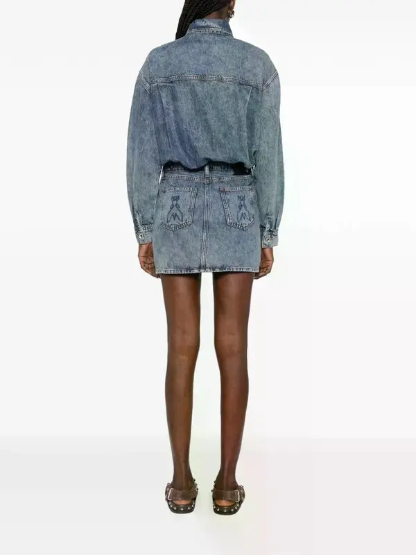 Patrizia Pepe Button Denim Shirt Dress