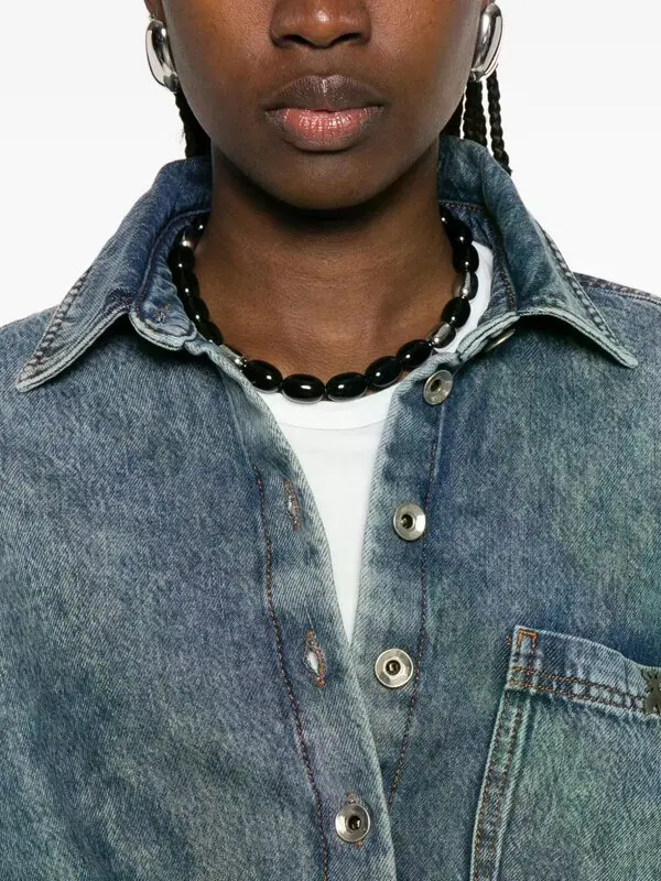 Patrizia Pepe Button Denim Shirt Dress