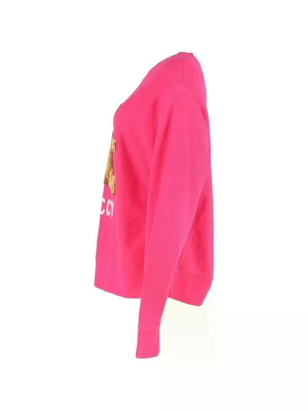 Gucci Teddy Bear Embroidered Cotton Sweatshirt