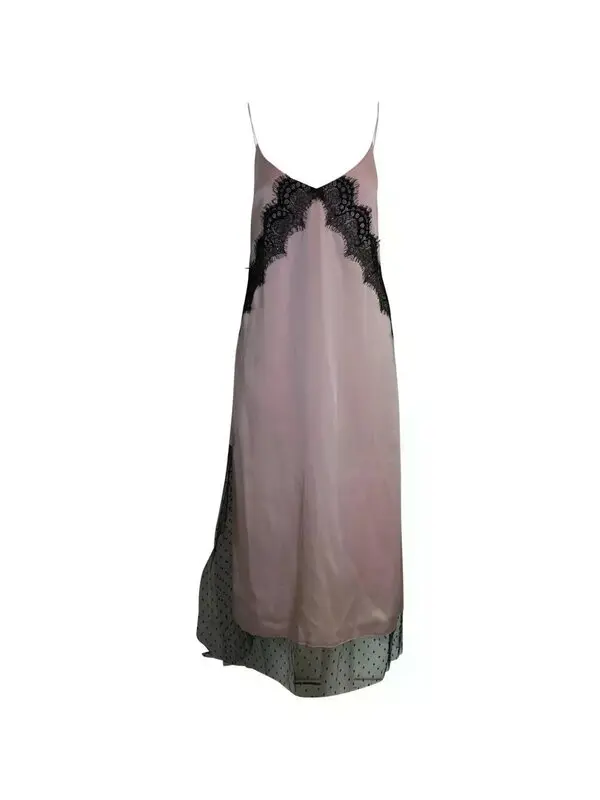 Red Valentino Lace-trimmed Midi Dress - Pink