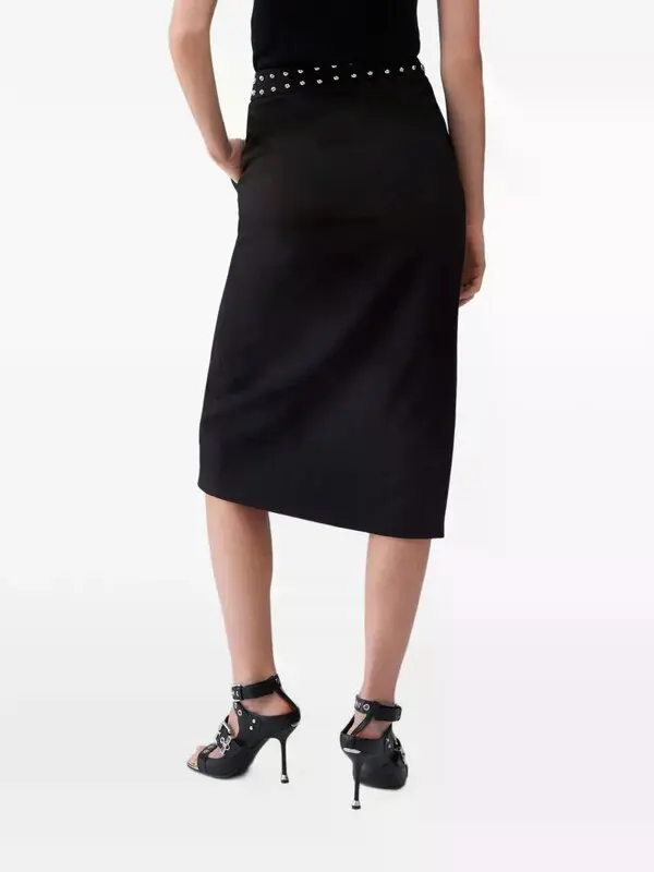 Liu Jo Studded Midi Skirt - Black