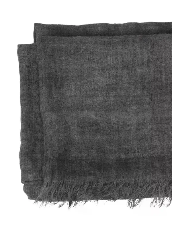 120% Lino Fringed Wool Scarf
