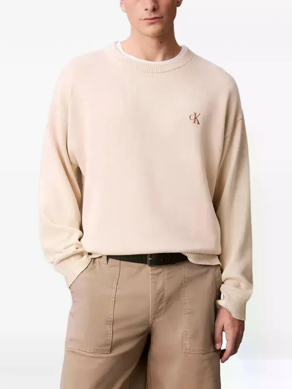 Calvin Klein Logo-embroidered Sweater
