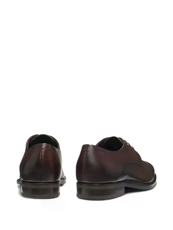 BOSS Grained-leather Derby Shoes