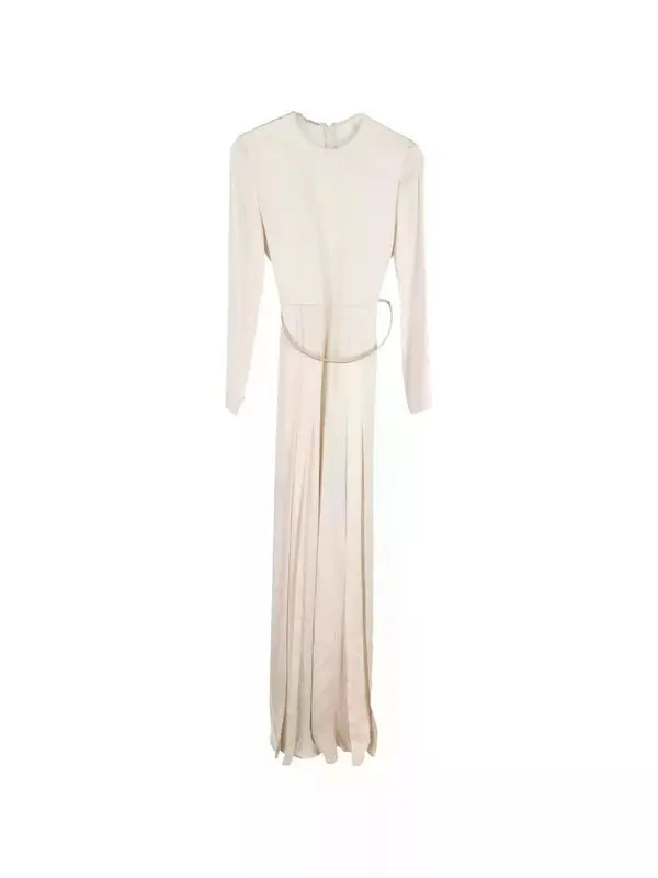Stella McCartney Belted Long-sleeve Jumpsuit - Neutrals