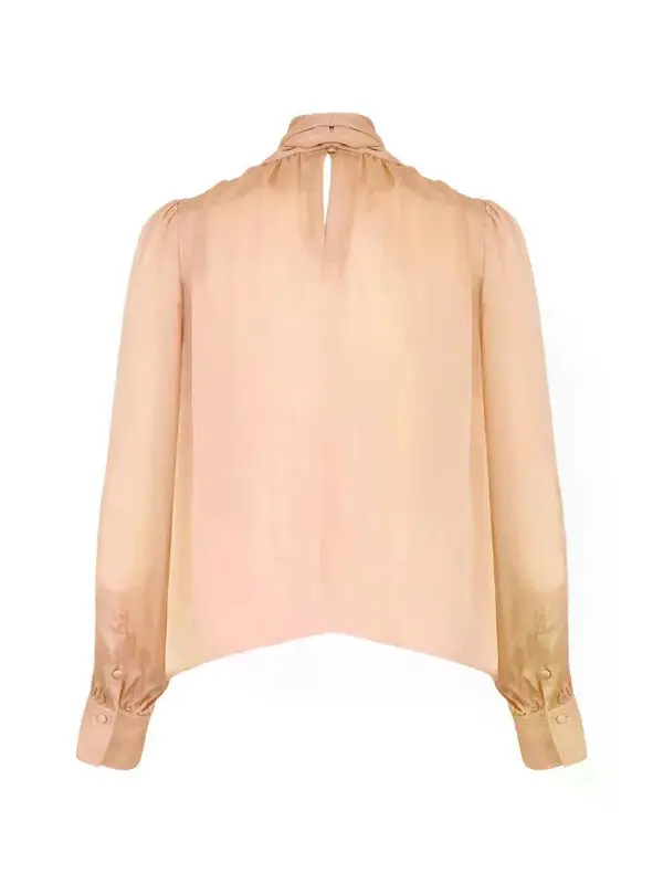 Ulla Johnson Ornament Tie-neck Blouse - Neutrals