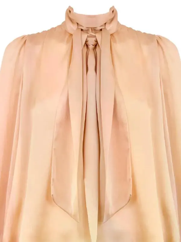 Ulla Johnson Ornament Tie-neck Blouse - Neutrals