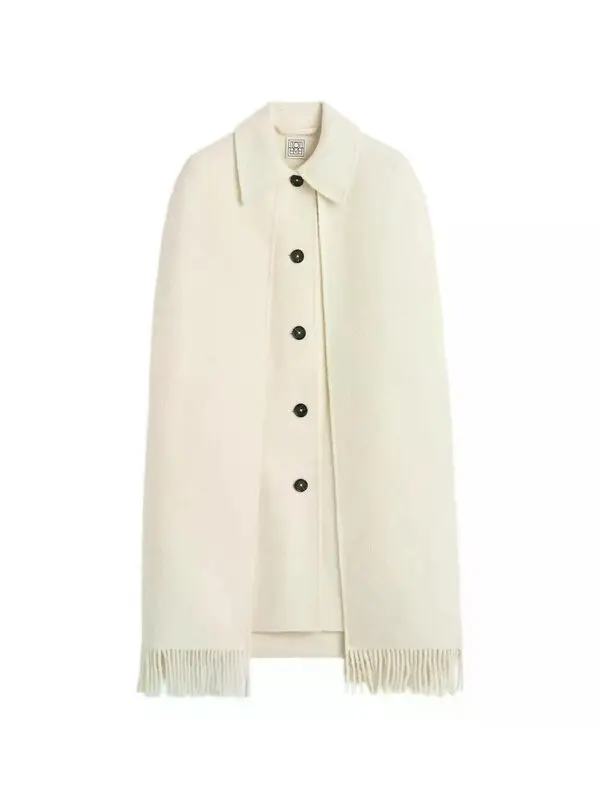 TOTEME Fringed Cape - Neutrals