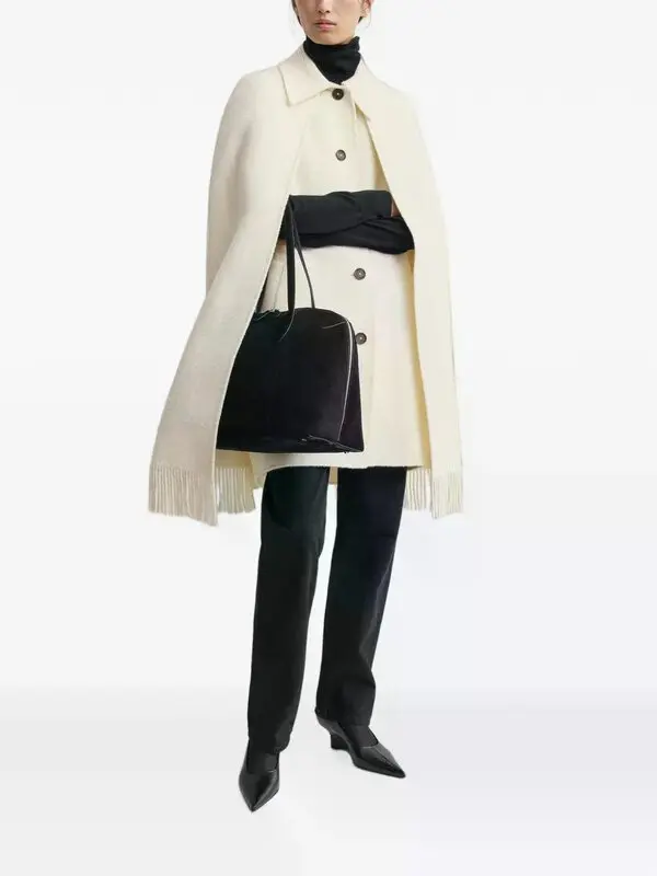 TOTEME Fringed Cape - Neutrals