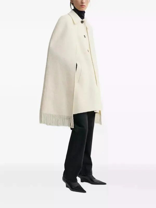 TOTEME Fringed Cape - Neutrals