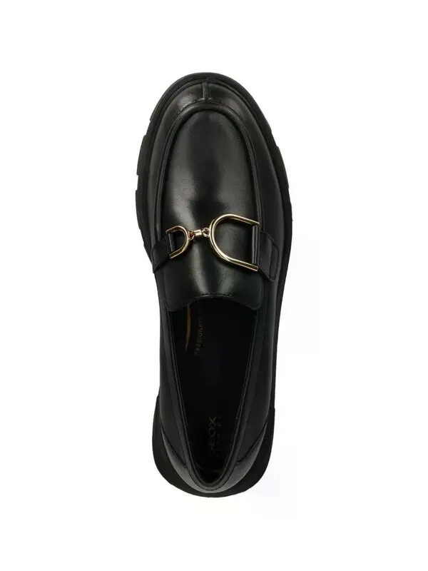 Geox Vilde Buckle Loafers - Black