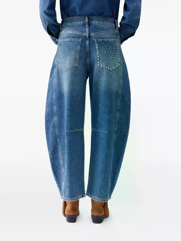 Liu Jo Wide Leg Jeans With Stud Embellishment