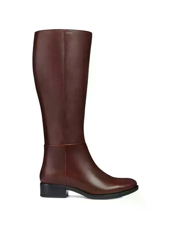 Geox Felicity Panelling Knee Boots - Brown