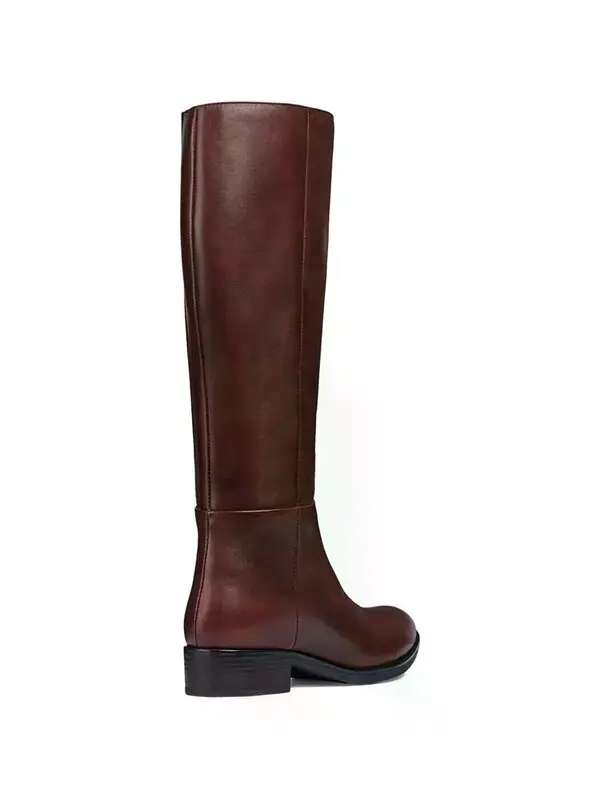 Geox Felicity Panelling Knee Boots - Brown