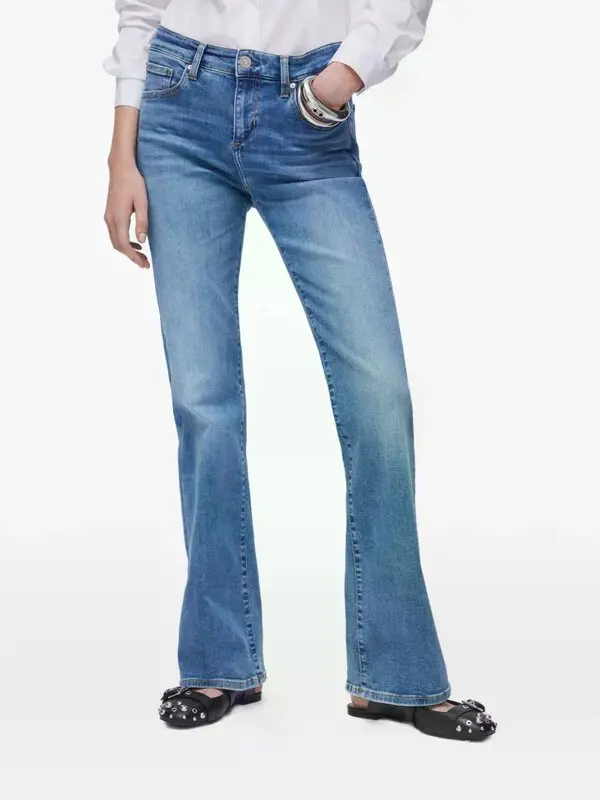Liu Jo Stone-bleached Bootcut Jeans