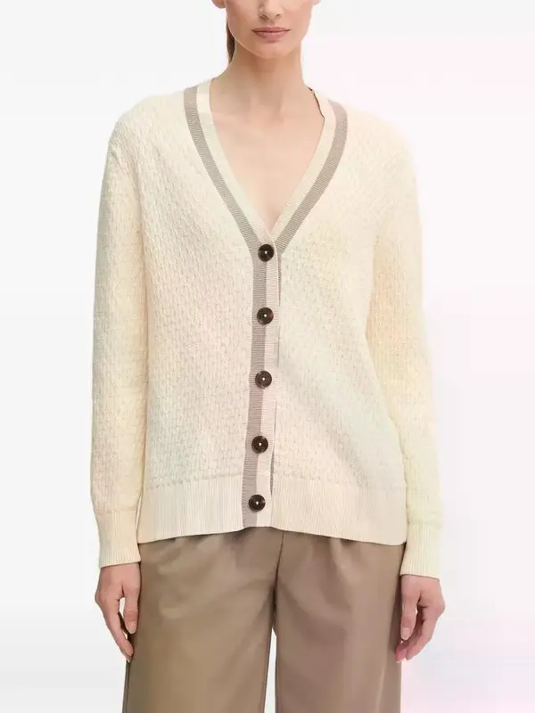 Gant Button V-neck Cardigan