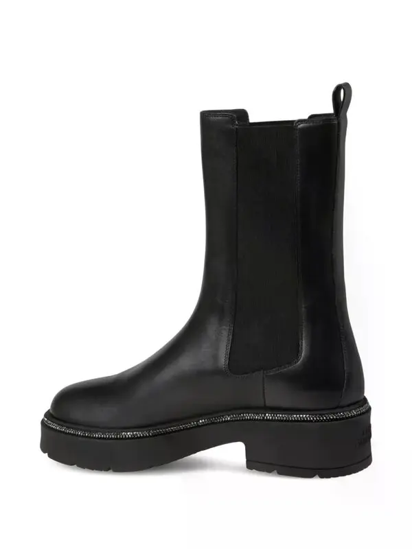 Rene Caovilla Crystal-embellished Mid-calf Boots