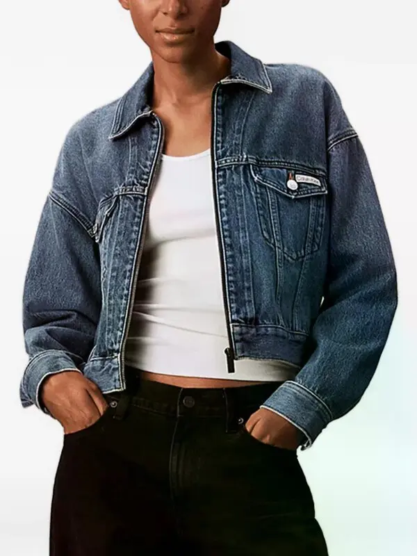 Calvin Klein Zip-up Denim Jacket