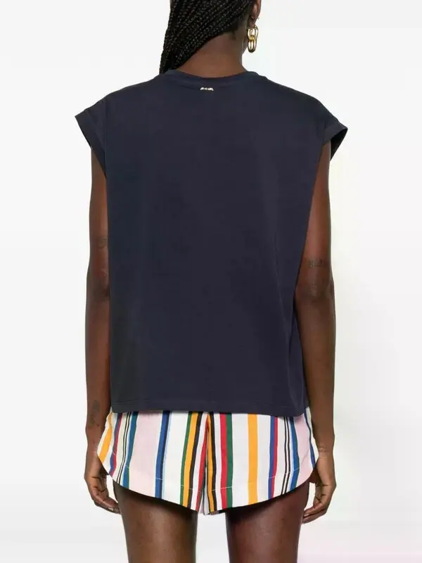 TWINSET Pleated Asymmetric T-shirt