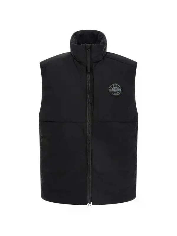Canada Goose Quilted Gilet With Logo Patch - Black