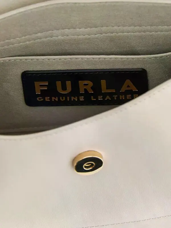 Furla Leather Flow Shoulder Bag - Neutrals