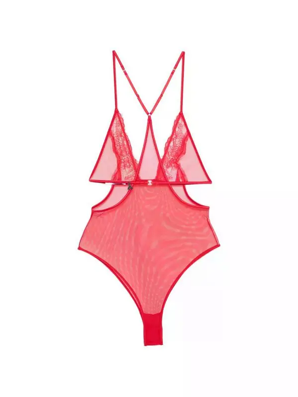 Patrizia Pepe Lace Bodysuit - Red