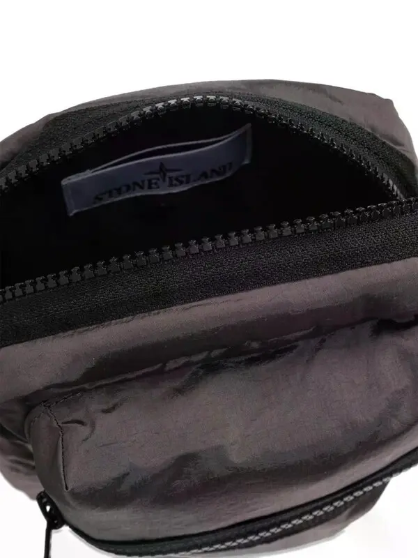Stone Island Zip Crossbody Bag - Grey