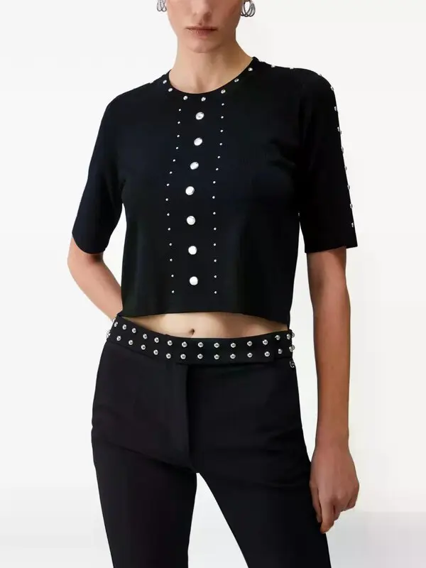 Liu Jo Stud-embellished Knit Top